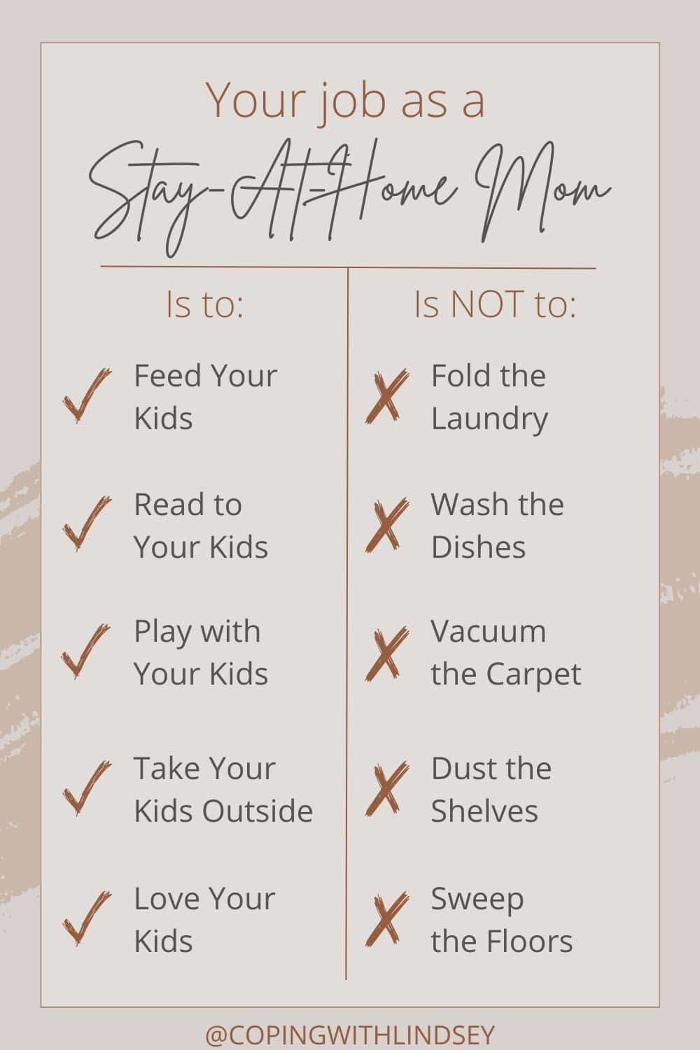5 Realistic Expectations for a Stay-At-Home Mom - Financial Self Care